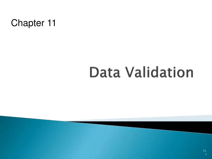 PPT - Data Validation PowerPoint Presentation, free download - ID:5478838