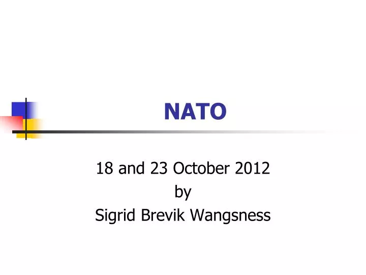 PPT - NATO PowerPoint Presentation, free download - ID:5478976