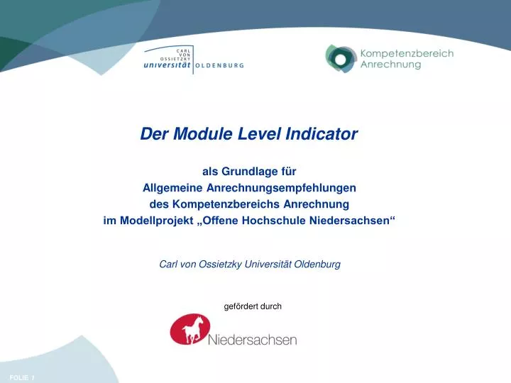 PPT - Der Module Level Indicator PowerPoint Presentation, free download ...