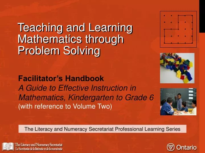 PPT - Teaching and Learning Mathematics through Problem Solving ... PPT - Teaching and Learning Mathematics through Problem Solving ...