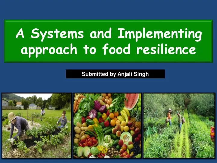 PPT - A Systems and Implementing approach to food resilience PowerPoint ...