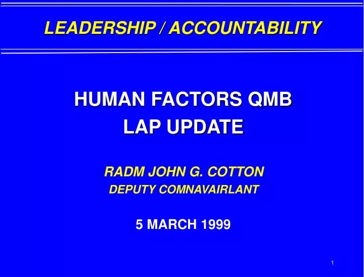 PPT - LEADERSHIP / ACCOUNTABILITY PowerPoint Presentation, free ...