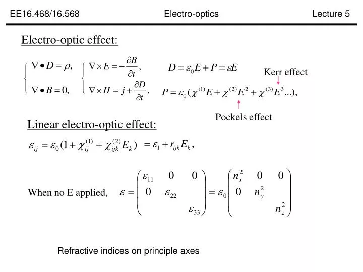 PPT - Electro-optic effect: PowerPoint Presentation, free download - ID ...