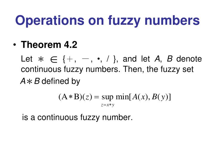 PPT - PART 4 Fuzzy Arithmetic PowerPoint Presentation - ID:5481132