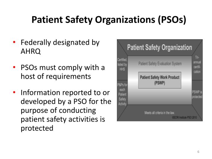 PPT - Patient Safety Evaluation System and Patient Safety Organization ...
