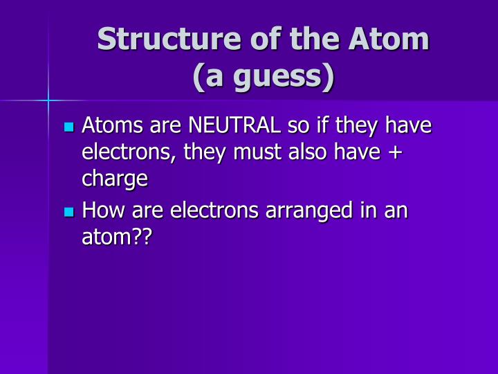 PPT - The Atom: SECTION 4.2 PowerPoint Presentation - ID:5481928
