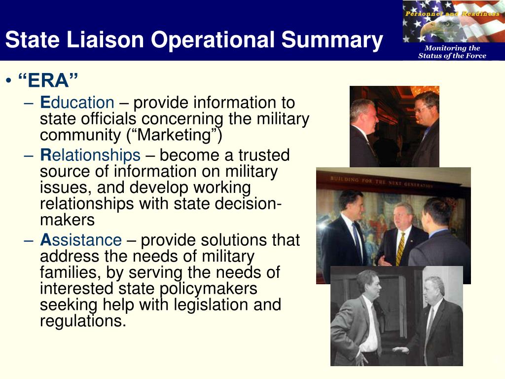 PPT - Department of Defense State Liaison Office In Support of Military ...
