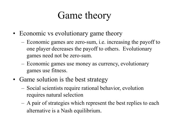 PPT - Evolutionary Game Theory PowerPoint Presentation - ID:5484199