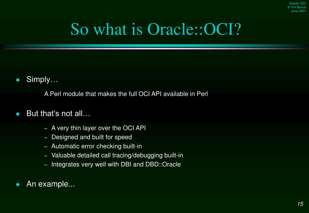 Ppt Oracle Oci Powerpoint Presentation Free Download Id 5484606