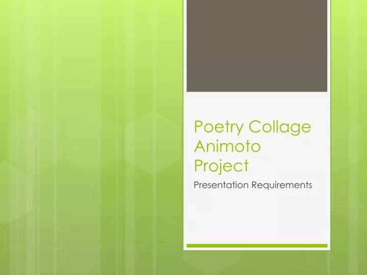 PPT - Poetry Collage Animoto Project PowerPoint Presentation, free ...
