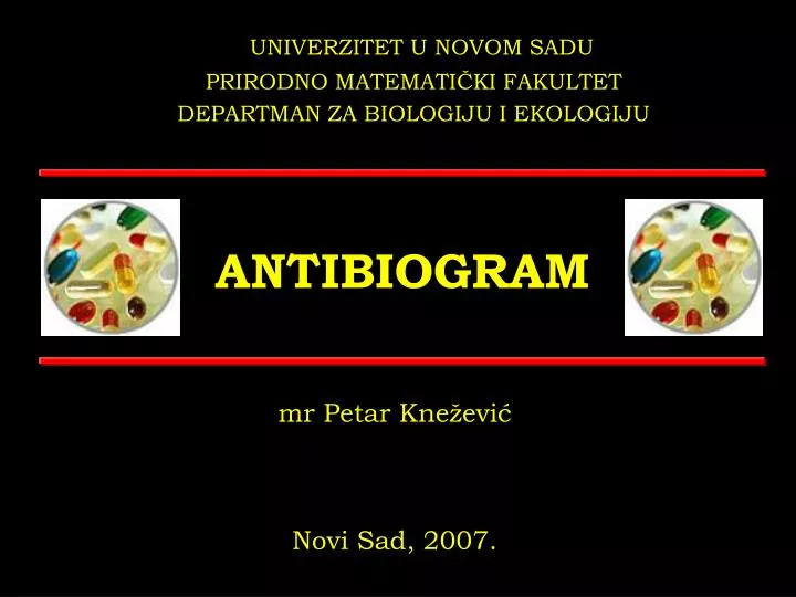PPT - ANTIBIOGRAM PowerPoint Presentation, free download - ID:5486845