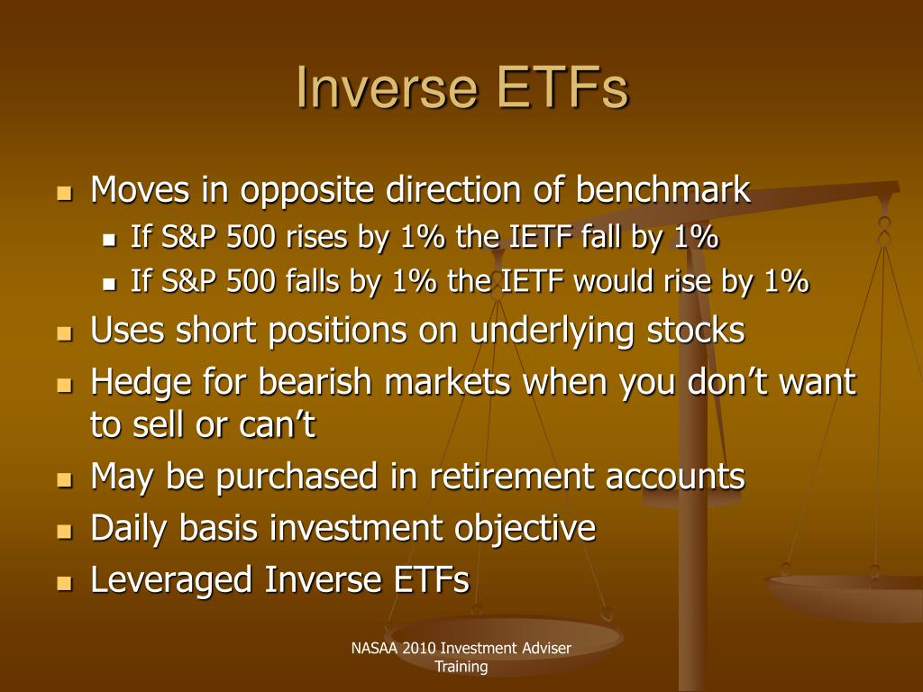 PPT - Exchange Traded Funds (ETFs) & Leveraged ETFs PowerPoint ...