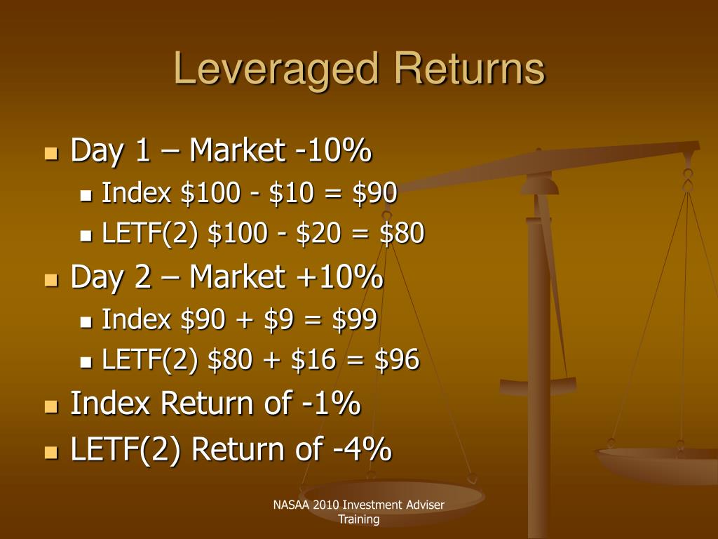 PPT - Exchange Traded Funds (ETFs) & Leveraged ETFs PowerPoint ...