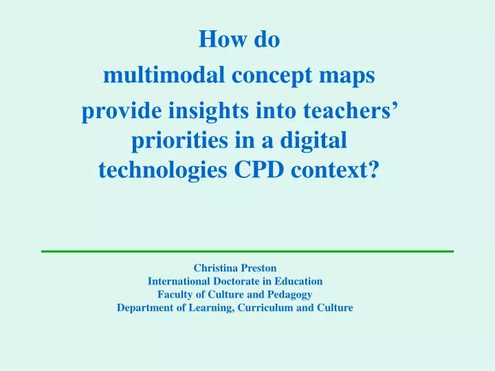 PPT - How do multimodal concept maps PowerPoint Presentation, free ...