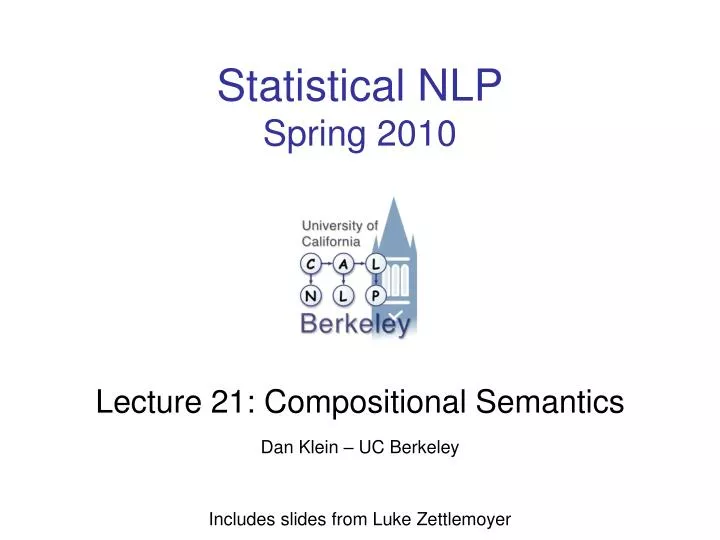 PPT - Statistical NLP Spring 2010 PowerPoint Presentation, free ...