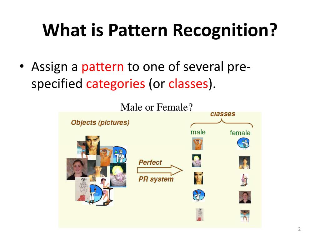 PPT Introduction To Pattern Recognition Chapter 1 Duda Et Al 