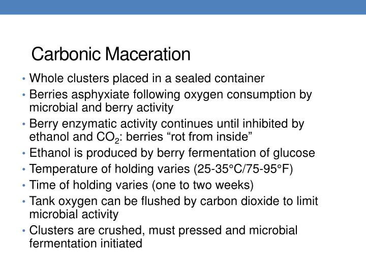 PPT - The Sensory Effects of Carbonic Maceration PowerPoint ...