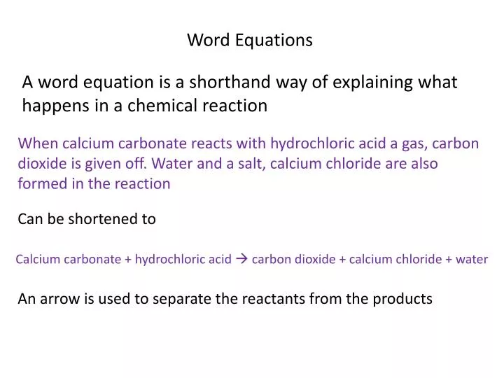 Spice Of Lyfe Word Equation For Chemical Reactions Spice Of Lyfe Word Equation For Chemical Reactions