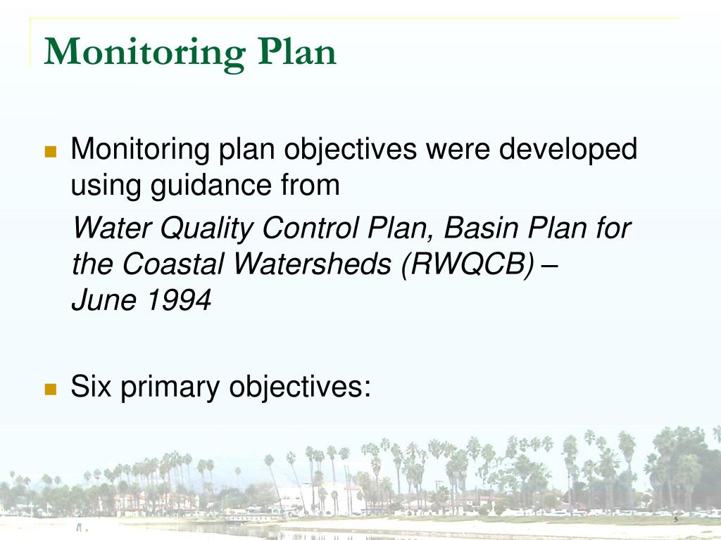 PPT - Designing a Water Quality Monitoring Plan for Santa Barbara’s ...