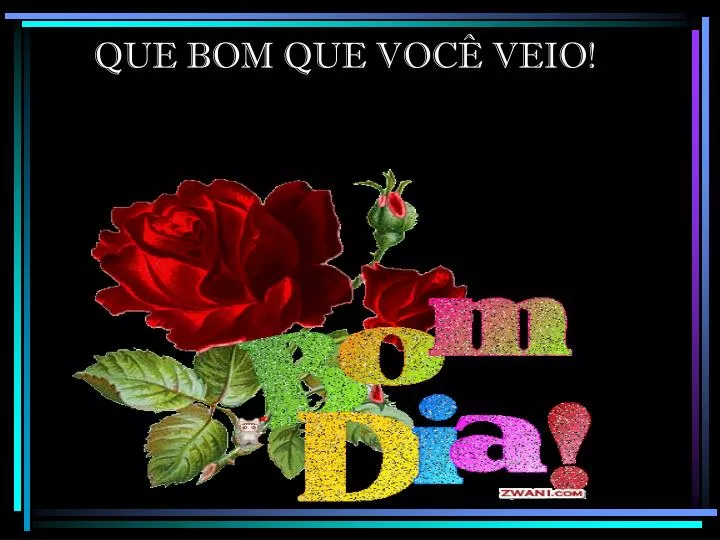 PPT - QUE BOM QUE VOCÊ VEIO! PowerPoint Presentation, free download ...