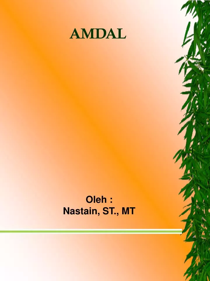 PPT - AMDAL PowerPoint Presentation, free download - ID:5490977