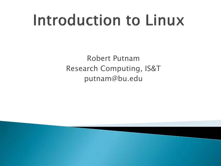 Ppt Introduction To Linux Powerpoint Presentation Free Download Id