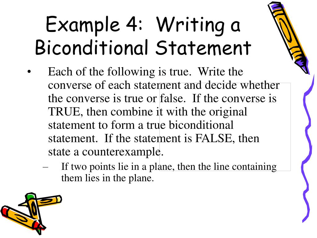 PPT 2 2 Definitions And Biconditional Statements PowerPoint 