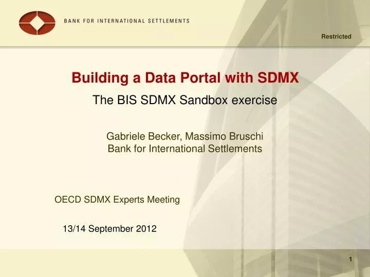 PPT - Building a Data Portal with SDMX PowerPoint Presentation, free download - ID:5492280