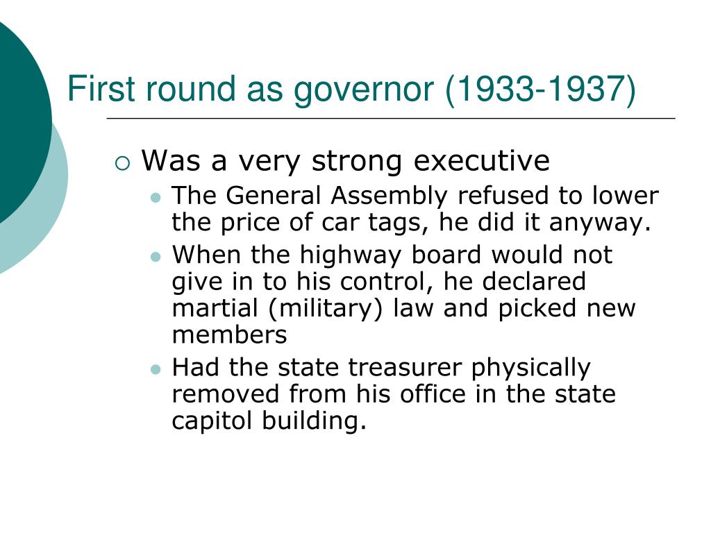PPT - What was the impact of Eugene Talmadge’s political career ...