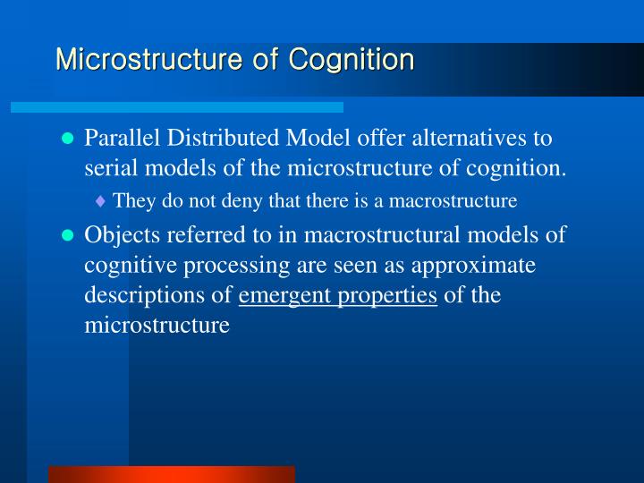 PPT - The Appeal of Parallel Distributed Processing PowerPoint ...