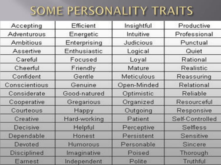 PPT - personality PowerPoint Presentation - ID:5493685