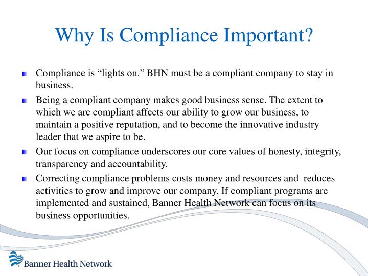 PPT - Compliance Program Training PowerPoint Presentation - ID:5494176