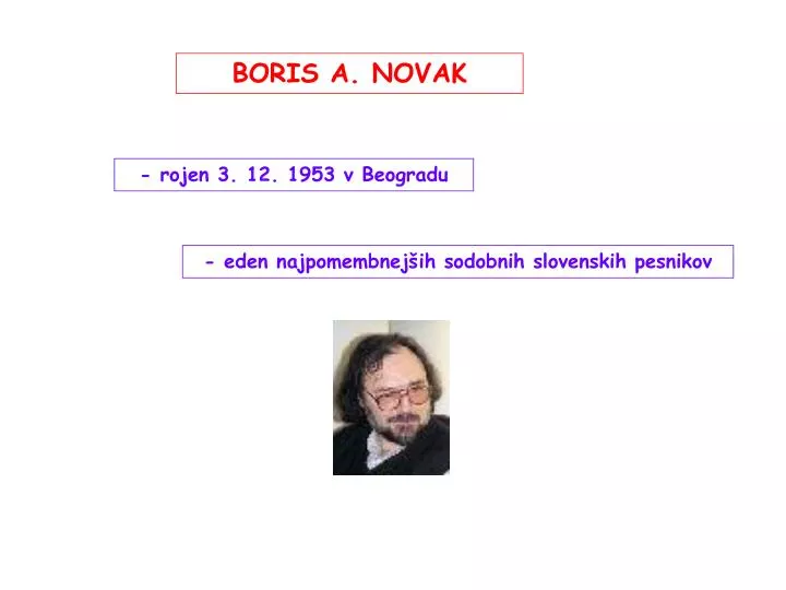 PPT - BORIS A. NOVAK PowerPoint Presentation, free download - ID:5494849