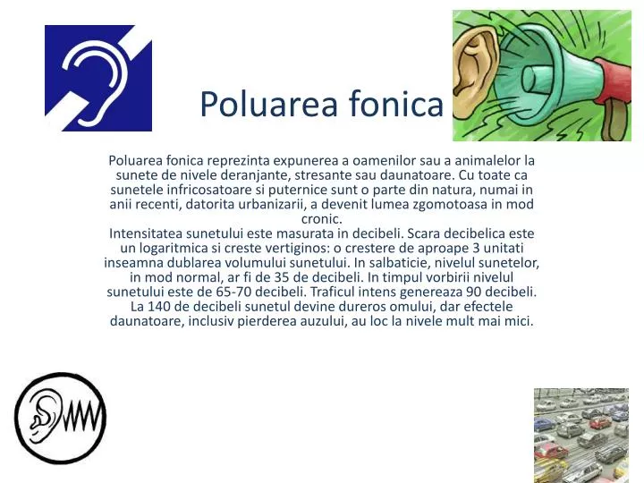 PPT - Poluarea fonica PowerPoint Presentation, free download - ID:5495369