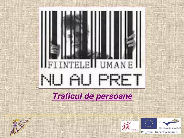 PPT - Traficul de persoane PowerPoint Presentation, free download - ID ...