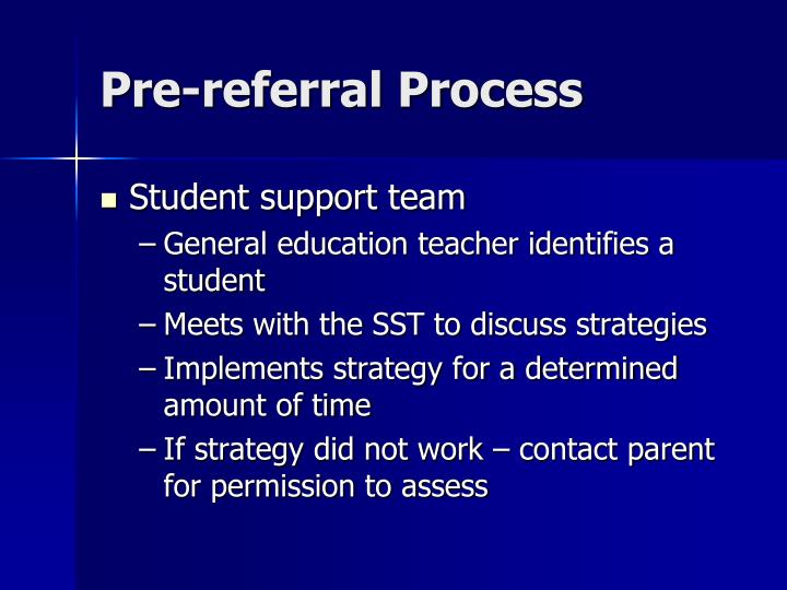 PPT - Pre-referral Process PowerPoint Presentation - ID:5496132