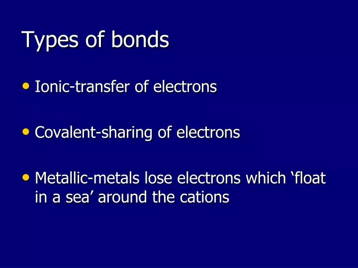 PPT - Types of bonds PowerPoint Presentation, free download - ID:5496574