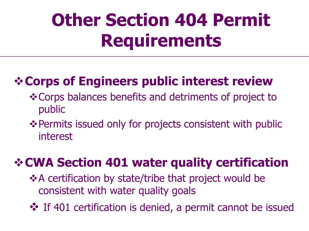 PPT Clean Water Act Section 404 Basics PowerPoint Presentation Free PPT Clean Water Act Section 404 Basics PowerPoint Presentation Free