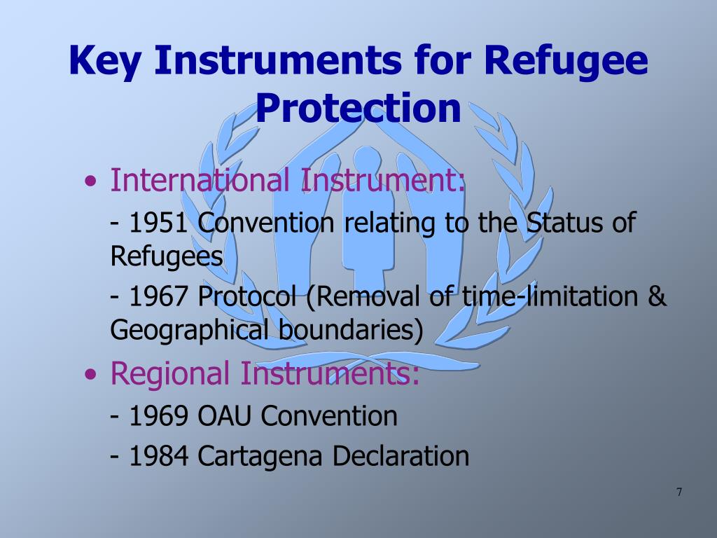 PPT - International Principles of Refugee Protection and The Roles of ...