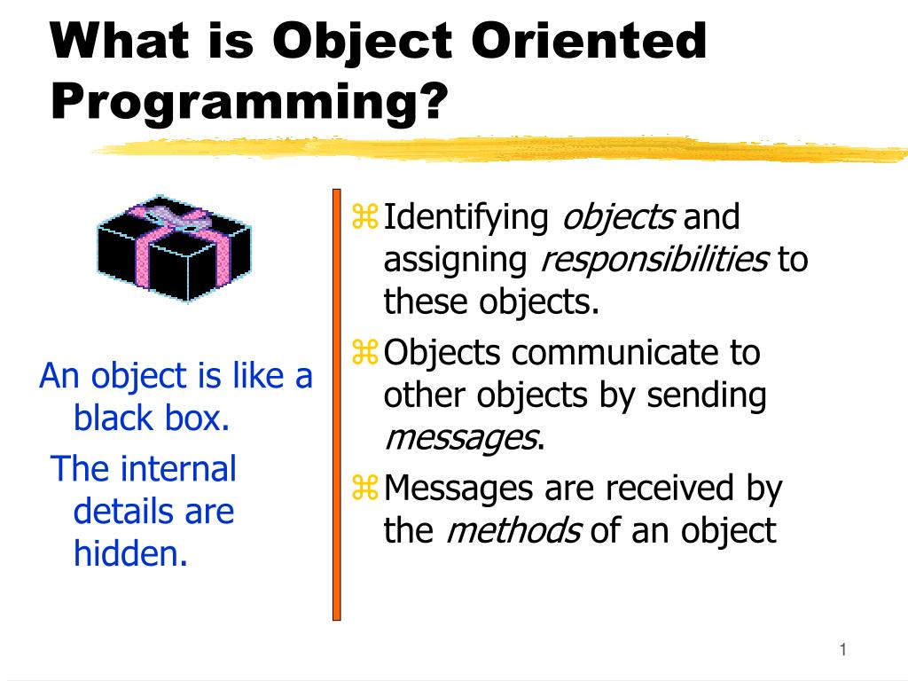 PPT What Is Object Oriented Programming PowerPoint Presentation 