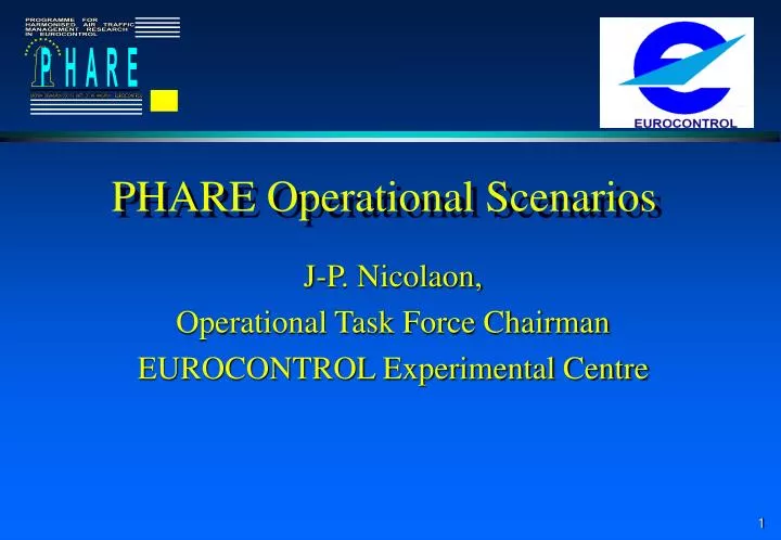 PPT - PHARE Operational Scenarios PowerPoint Presentation, free ...