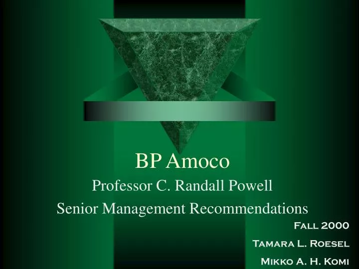 PPT - BP Amoco PowerPoint Presentation, free download - ID:5498158