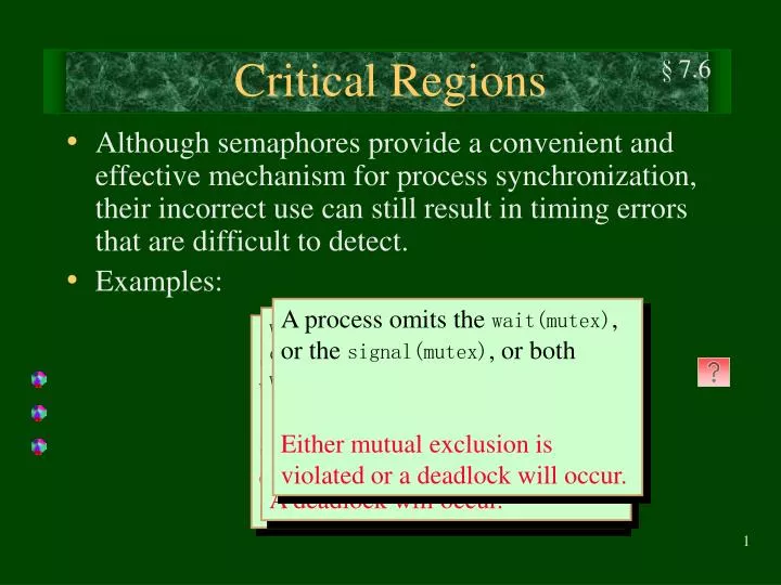 PPT - Critical Regions PowerPoint Presentation, free download - ID:5498193