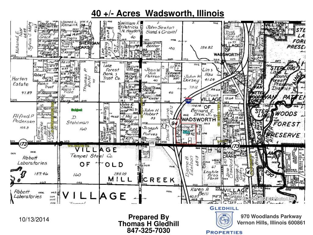 PPT - Site # 2008-2 40 +/- Acres Wadsworth, Illinois PowerPoint ...