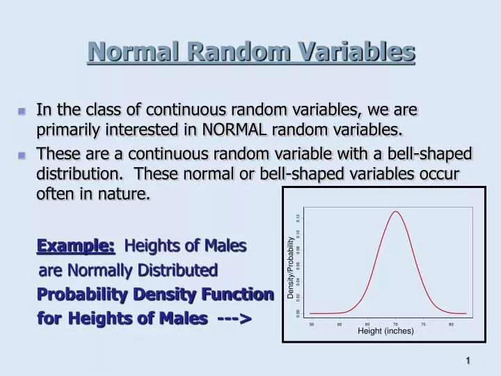 PPT - Normal Random Variables PowerPoint Presentation, free download - ID:5498809