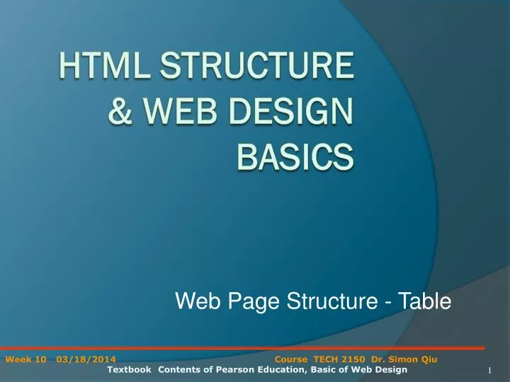 PPT - HTML Structure & Web Design Basics PowerPoint Presentation, free ...