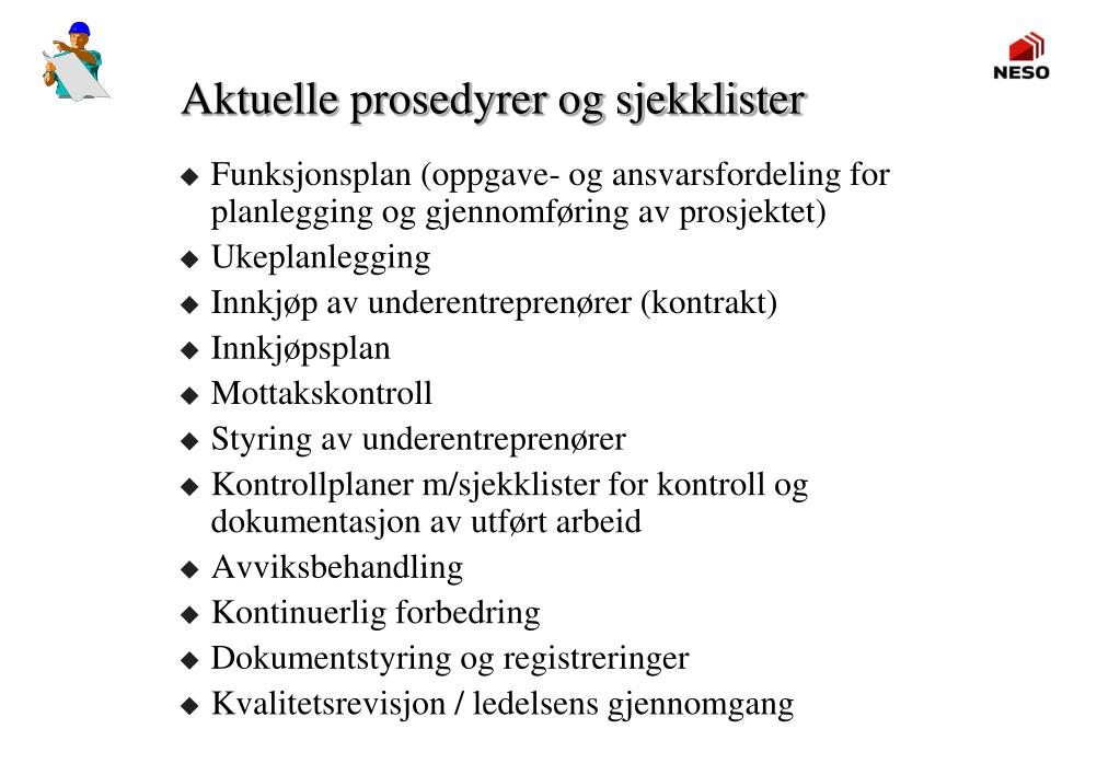 PPT - Kvalitetssikring av byggeprosjekt – del 2 PowerPoint Presentation ...