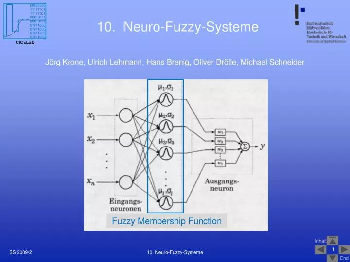 PPT - 10. Neuro-Fuzzy-Systeme PowerPoint Presentation, free download ...