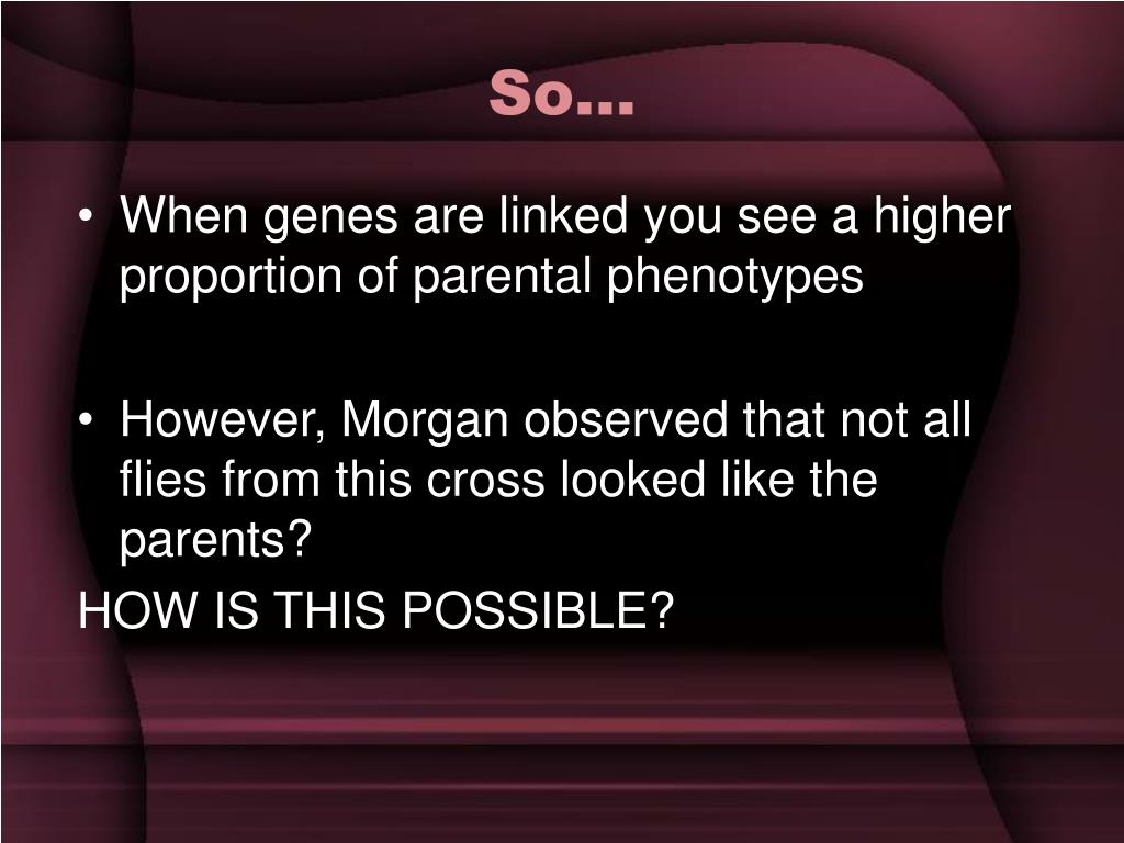 Ppt Chromosomal Basis Of Inheritance Linked Genes Sex Linked Genes