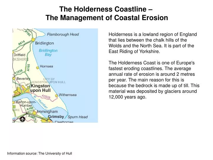 PPT - The Holderness Coastline – The Management of Coastal Erosion ...